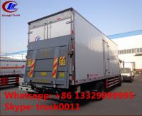 China 15tons refrigerator van truck with US Brand Carrier freezer for sale, 10-15tons cold room truck for frozen seafood for sale
