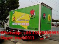 China dongfeng 4ton refrigerated truck for fresh fruits and vegetables for sale, chaochai 95hp diesel cold room truck for sale for sale