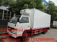 China JMC 5ton cold room truck for fresh eggs and vegetables for sale, JMC brand 3-5tons frozen van truck for frozen seafood for sale