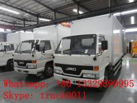 China JMC 5ton cold room truck for fresh eggs and vegetables for sale, JMC brand 3-5tons frozen van truck for frozen seafood for sale