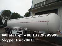China CLW brand 58500Liters bulk lpg gas trailer with sunshield cover for sale, best price propane gas tank trailer for sale for sale
