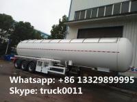 China CLW brand 58500Liters bulk lpg gas trailer with sunshield cover for sale, best price propane gas tank trailer for sale for sale