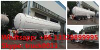 China CLW brand 58500Liters bulk lpg gas trailer with sunshield cover for sale, best price propane gas tank trailer for sale for sale