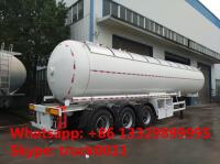 China CLW brand 58500Liters bulk lpg gas trailer with sunshield cover for sale, best price propane gas tank trailer for sale for sale