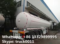 China CLW brand 58500Liters bulk lpg gas trailer with sunshield cover for sale, best price propane gas tank trailer for sale for sale