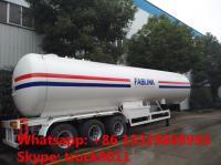 China CLW brand ASME standard 57100Liters propene gas tank semitrailer for sale, best price 57.1M3 Lpg tank trailer for sale for sale