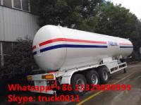 China CLW brand ASME standard 57100Liters propene gas tank semitrailer for sale, best price 57.1M3 Lpg tank trailer for sale for sale