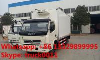 China 7tons 4*2 6wheels Dongfeng 120hp freezer van truck for sale, best price dongfeng LHD 5-7tons cold room truck for sale for sale