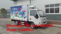 China JAC Euro IV diesel 2 ton freezer refrigerated truck for sale,best price JAC brand mini 1tons cold room truck for sale for sale