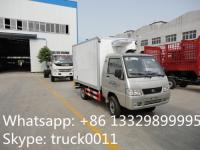 China high quality and competitive price 1tons forland refrigerator minivan for sale, forland RHD 1tons mini freezer van truck for sale