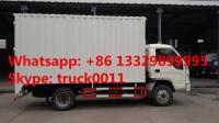 China Dongfeng 4*2 LHD  small refrigerated van and truck for sale ,4ton CLW brand refrigerator van truck for meat and fish for sale
