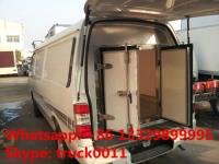 China best price foton 4*2 LHD1.5ton refrigerated minivan for sale, 2017s new freezer minivan for ice-cream and frozen food for sale