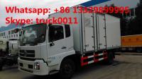 China hot sale dongfeng tianjin refrigerated truck with US Carrier reefer, best price dongfeng 15tons cold room truck for sale for sale
