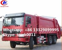 China new sinotruk howo brand 20ton compactor garbage truck for sale, hot sale best price howo 6x4 garbage truck for sale for sale