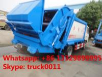 China hot sale Dongfeng 3-5cbm compression garbage truck,dongfeng furuika 4*2 LHD 4m3 refuse garbage compactor truck for sale for sale