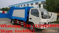 China hot sale Dongfeng 3-5cbm compression garbage truck,dongfeng furuika 4*2 LHD 4m3 refuse garbage compactor truck for sale for sale