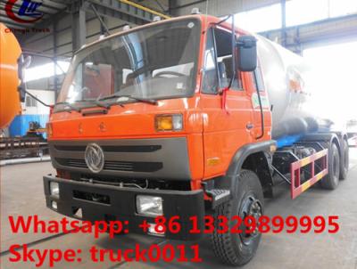 China mobile lpg road tanker 10ton 6*4 dongfeng truck gas road tanker, 25m3 bulk road transported lpg gas tank for sale for sale