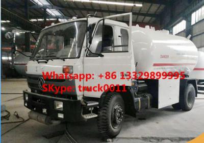 China ASME standard dongfeng 5tons lpg gas refilling bowser for sale, mobile 5tons lpg gas dispensing truck for sale for sale