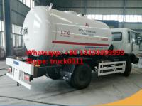 China ASME standard dongfeng 5tons lpg gas refilling bowser for sale, mobile 5tons lpg gas dispensing truck for sale for sale