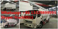 China factory sale dongfeng RHD 120hp 5tons-7tons hydraulic discharging feed truck, hydraulic farm-oriented animal feed truck for sale