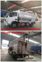 China factory sale dongfeng RHD 120hp 5tons-7tons hydraulic discharging feed truck, hydraulic farm-oriented animal feed truck for sale