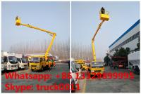 China CLW DONGFENG double cabs 16m high altitude operation truck, DONGFENG 95hp 14m-16m overhead working platform truck for sale
