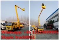 China CLW DONGFENG double cabs 16m high altitude operation truck, DONGFENG 95hp 14m-16m overhead working platform truck for sale