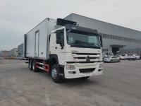 China Good price SINOTRUK HOWO 6*4 LHD 266hp refrigerated truck new China manufactured 43cubic meters cold van box truck for sale