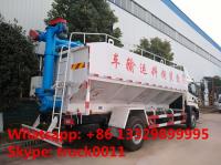 China total new FOTON Aumark 12m3 electronic discharging feed truck for sale, livestock farm-oriented animal feed pellet truck for sale