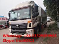 China total new FOTON Aumark 12m3 electronic discharging feed truck for sale, livestock farm-oriented animal feed pellet truck for sale