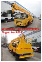 China CLW 12m-24m aerial working platform truck with factory price, best price CLW brand hydraulic bucketr truck for sale for sale
