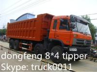 China Euro 3 dongfeng 210hp dump tipper truck for sale, factory sale best price Cummins 210hp engine dump tipper truck for sale