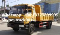 China hot sale best price 4*2 LHD 170hp/190hp dump truck, Euro 3 dongfeng tianjin dump tipper truck for stone and coals for sale