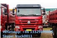 China Euro 2 howo 6*4 RHD 336hp diesel engine dump tipper truck for sale, best price HOWO RHD 40tons for sale