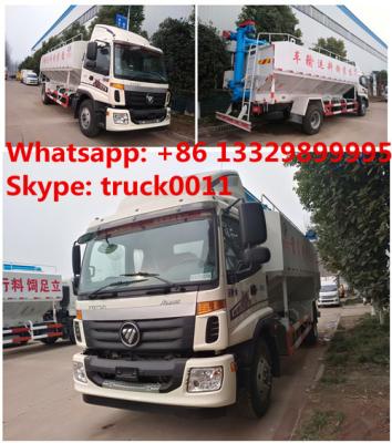 China Euro 3 FOTON AUMARK 4*2 168hp 10tons-14tons farm-oriented feed delivery truck for sale, best price FOTON LHD feed truck for sale