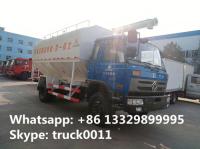 China dongfeng 153 RHD 20m3 electronic system discharging animal feed delivery truck, dongfeng brand 4*2 RHD 10tons feed truck for sale