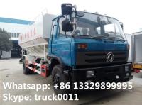 China dongfeng 153 RHD 20m3 electronic system discharging animal feed delivery truck, dongfeng brand 4*2 RHD 10tons feed truck for sale