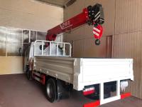 China good price and high quality dongfeng CAPTAIN RHD 3.2T 4T telescopic boom mounted on cargo truck for sale for sale