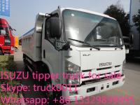 China ISUZU LHD 4*2 double rows 3ton-5tons mini dump truck for sale, hot sale best price JAPAN brand ISUZU Brand dump tipepr t for sale