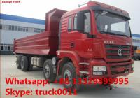 China Hot sale Shacman brand 8*4 40tons dump tipper truck, best price Shacman Brand heavy duty 40tons dump tipper truck for sale