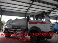 China 270hp 4*2 North Benz Vacuum Suction sewage tank 8000 liter for sale, best price North Benz LHD 4*2 septic tank truck for sale