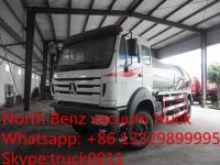 China 270hp 4*2 North Benz Vacuum Suction sewage tank 8000 liter for sale, best price North Benz LHD 4*2 septic tank truck for sale