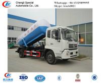 China dongfeng tianjin 4*2 6-8cbm sludge tanker truck, factory direct sale dongfeng brand LHD 8m3 vacuum septic tank truck for sale