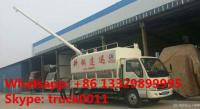 China KAIMA Brand gasoline 5tons electronic poultry feed truck for sale, CLW brand 8m3 animal feed tank mounted on truck for sale