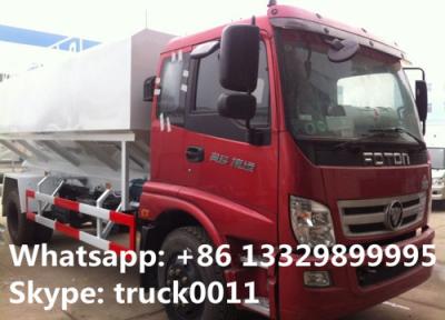 China Foton brand LHD 4*2 livestock and poultry feed truck for sale, factory direct sale FOTON farm-oriented feed delivy truck for sale
