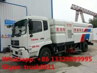 China hot sale dongfeng tianjin street sweeper truck(3cbm water tank+7.2cbm dust bin), best price road cleaning truck for sale for sale