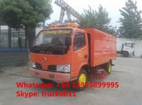 China factory direct sale CLW brand road sweeper truck, best price CLW brand LHD 4*2  street sweeping vehicle for sale for sale