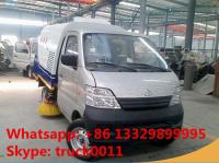 China hot sale best price Chang'an brand mini petrol Road Sweeper Truck, Chang'an 4*2 LHD gasoline street sweeping vehicle for sale