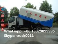 China total new JAC brand 4*2 LHD small street sweeper truck for sale, best price JAC brand 3tons road sweeping vehicle for sale