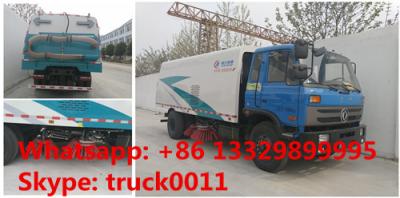 China hot sale dongfeng Brand RHD 8tons street sweeping truck, Factory sale 190HP diesel road sweeper truck, street sweeper for sale
